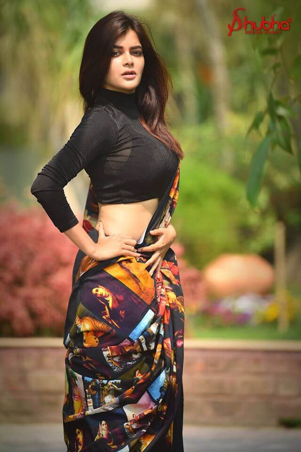 Ravi Varma Painting Saree